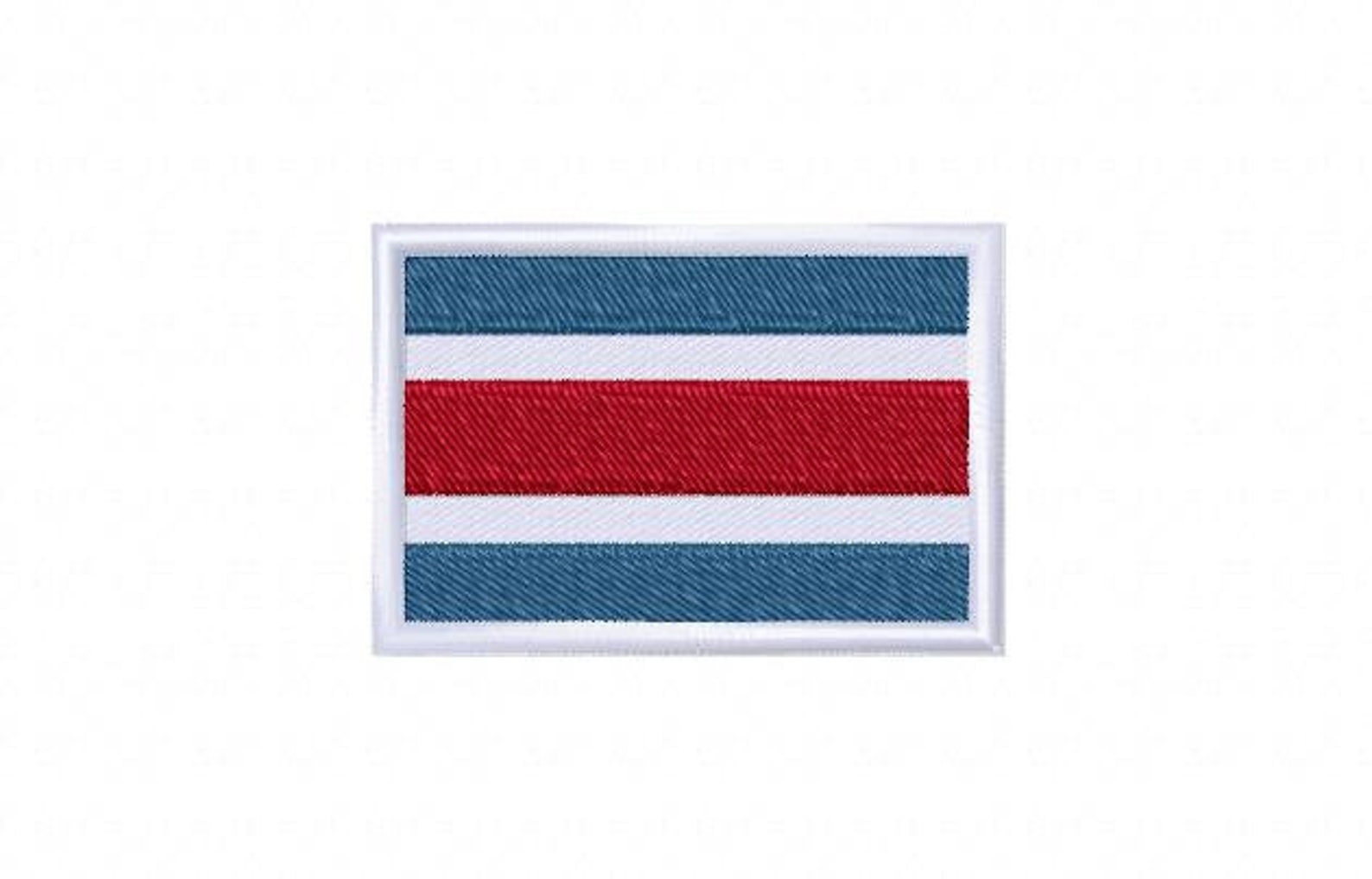 Flag of Costa Rica Digital Embroidery Design - Etsy