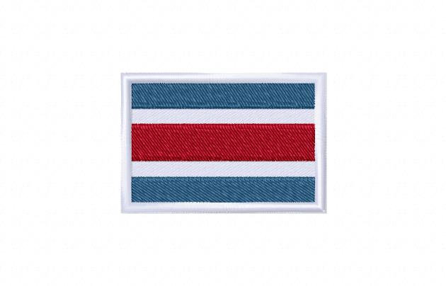 Flag of Costa Rica Digital Embroidery Design - Etsy