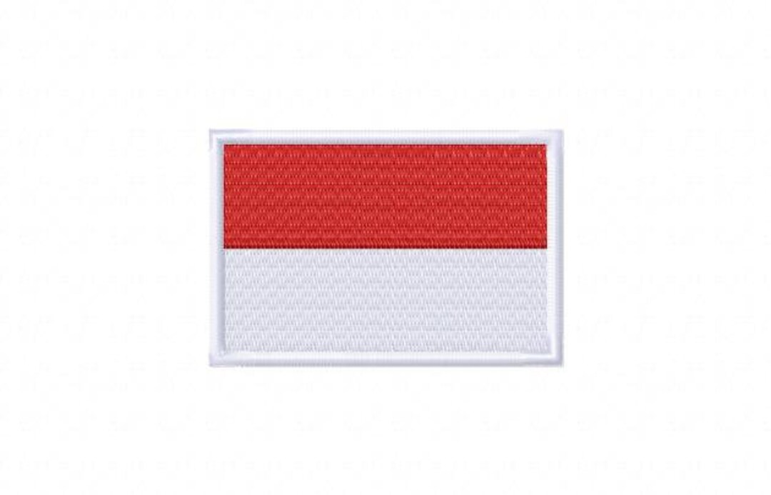 Flag of Indonesia Digital Embroidery Design - Etsy