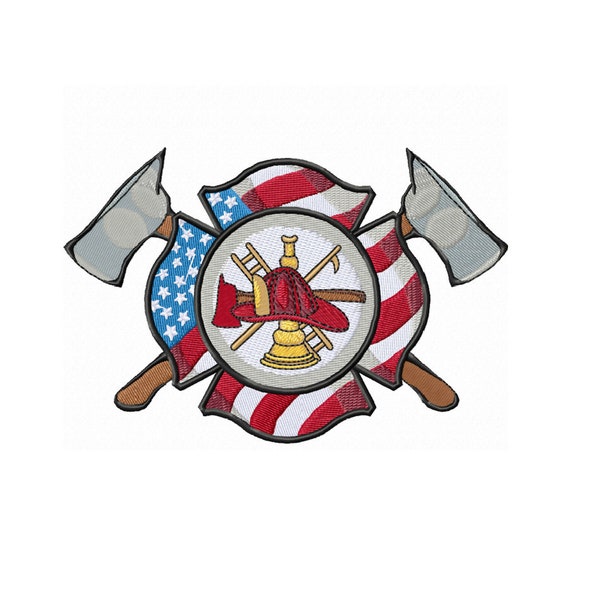 American Flag With Maltese Cross - Etsy