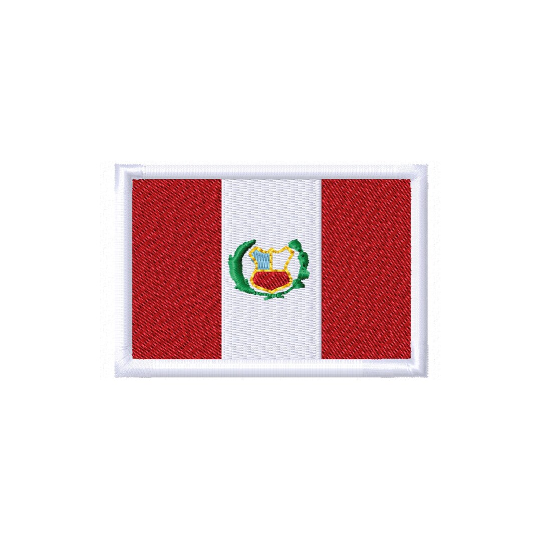 Flag of Peru Digital Embroidery Design - Etsy