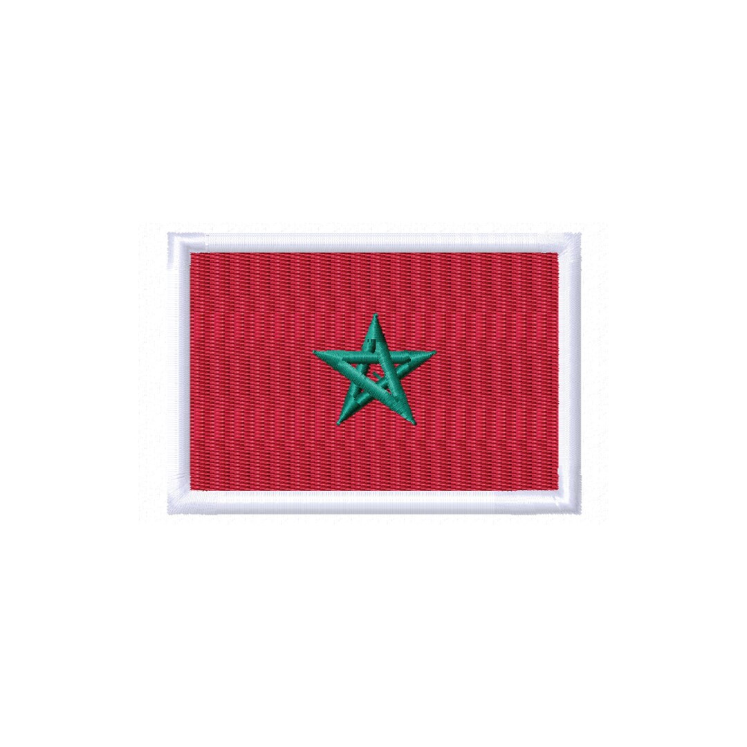 Flag of Morocco Digital Embroidery Design - Etsy