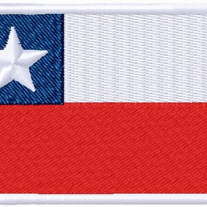 Flag of Chile Digital Embroidery Design - Etsy