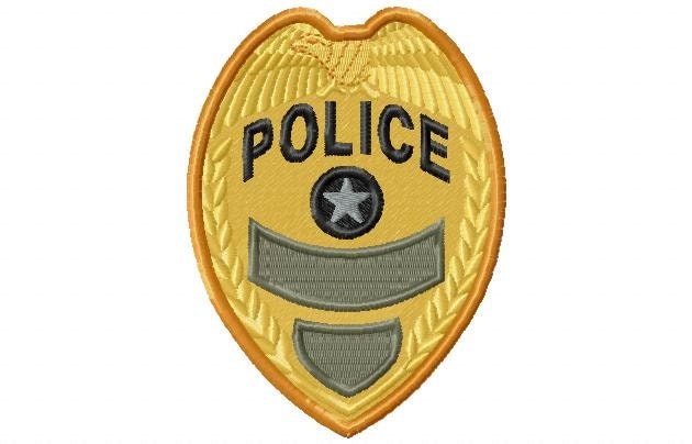 Police Badge Digital Embroidery Design - Etsy