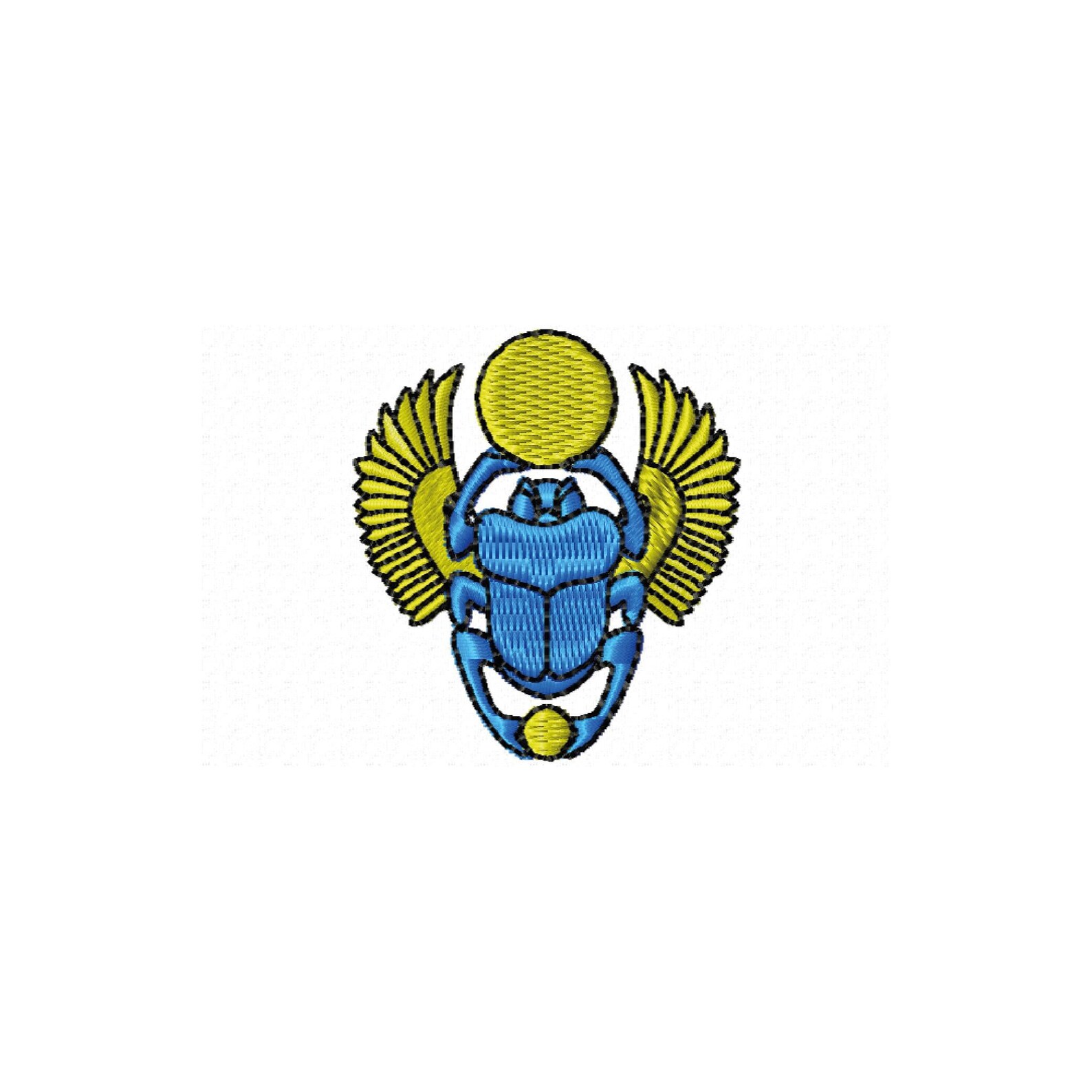 Ancient Egyptian Scarab Digital Embroidery Design - Etsy