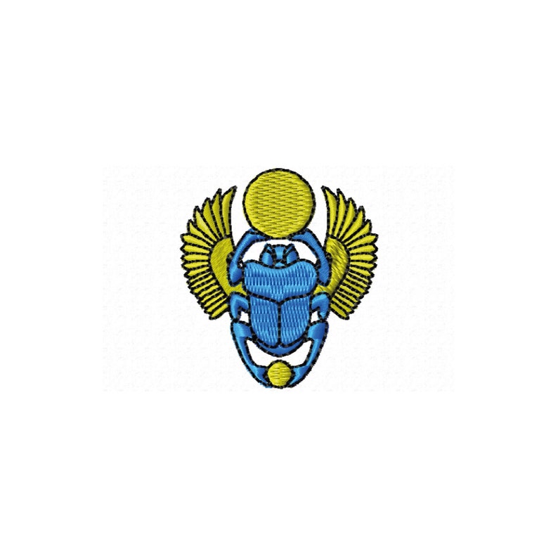 Ancient Egyptian Scarab Digital Embroidery Design - Etsy