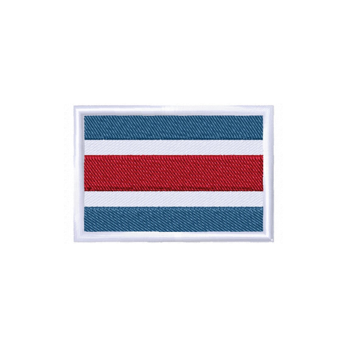 Flag of Costa Rica Digital Embroidery Design - Etsy