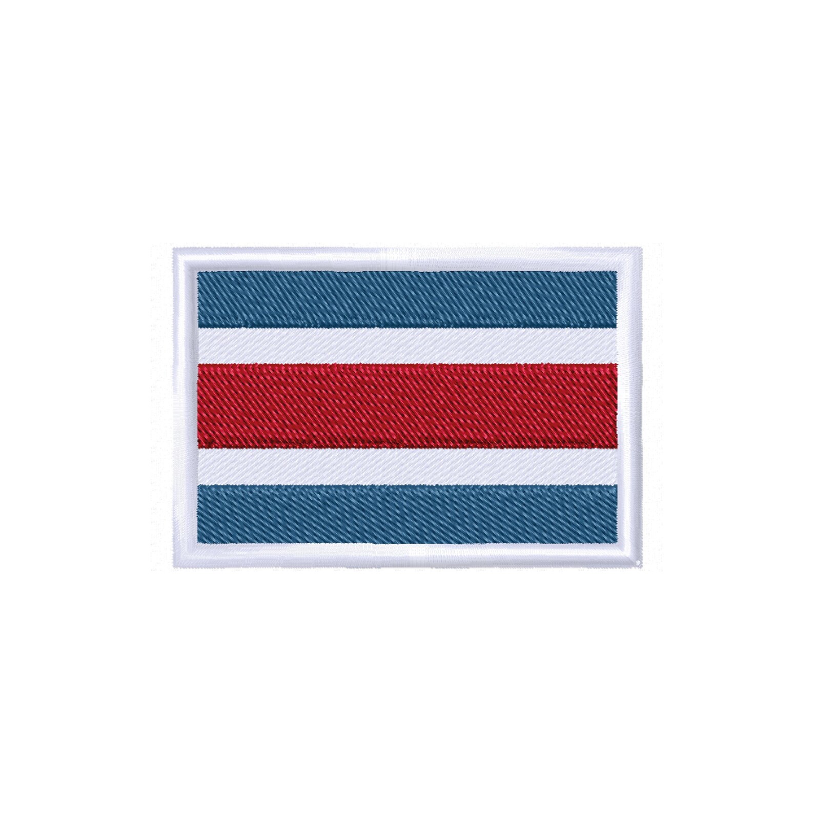 Flag of Costa Rica Digital Embroidery Design - Etsy