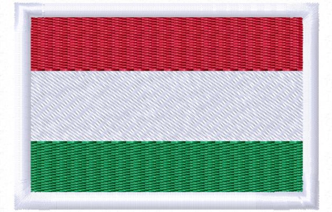 Flag of Hungary Digital Embroidery Design - Etsy