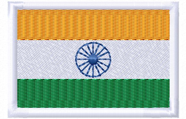 Flag of India Digital Embroidery Design - Etsy