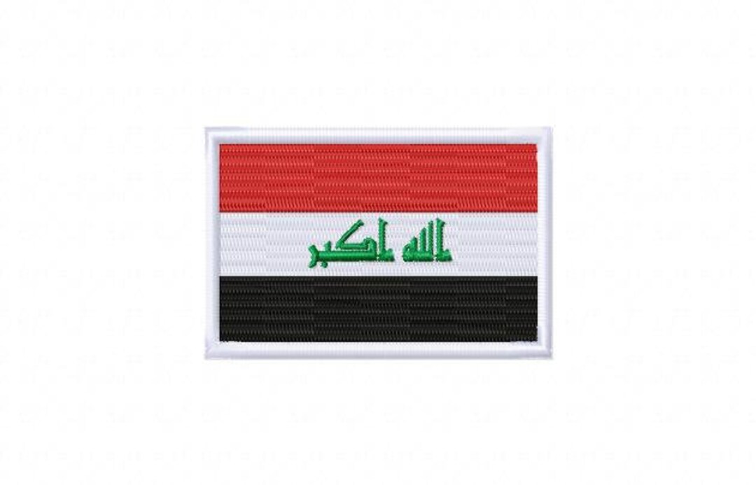 Flag of Iraq Digital Embroidery Design - Etsy