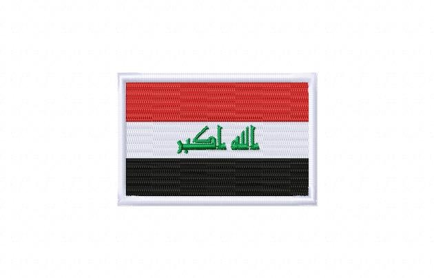 Flag of Iraq Digital Embroidery Design - Etsy
