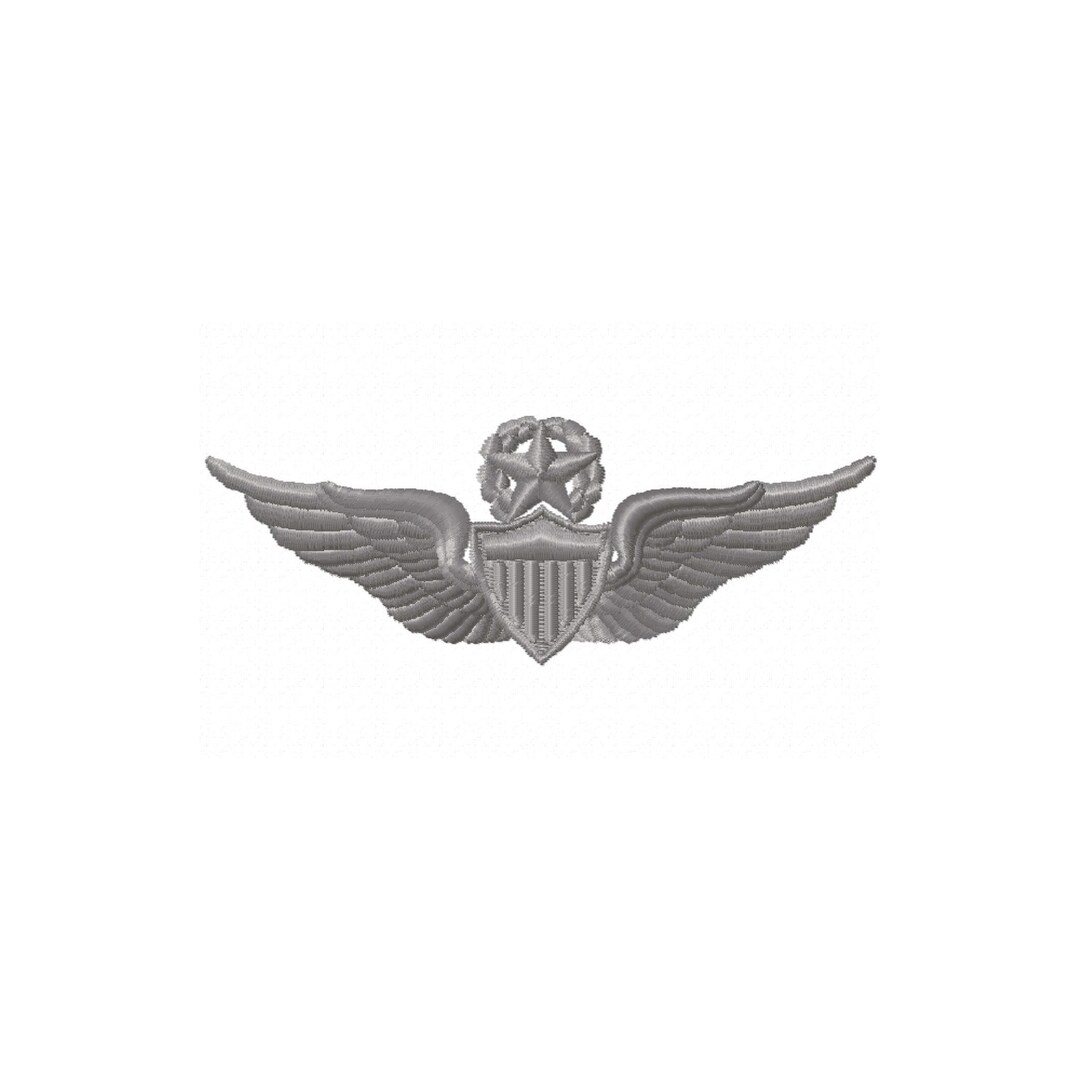 US Air Force Command Pilot Wings Digital Embroidery Design - Etsy
