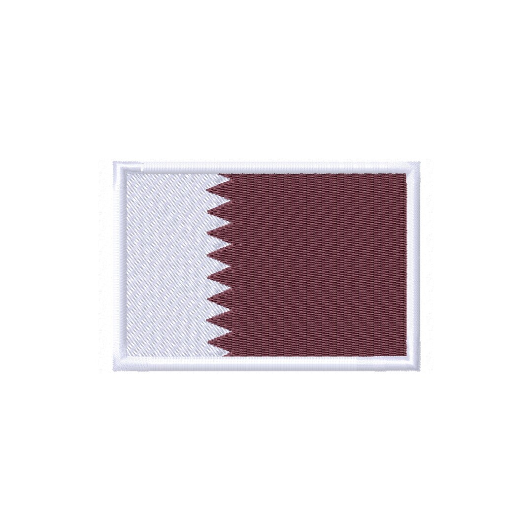 Flag of Qatar Digital Embroidery Design - Etsy
