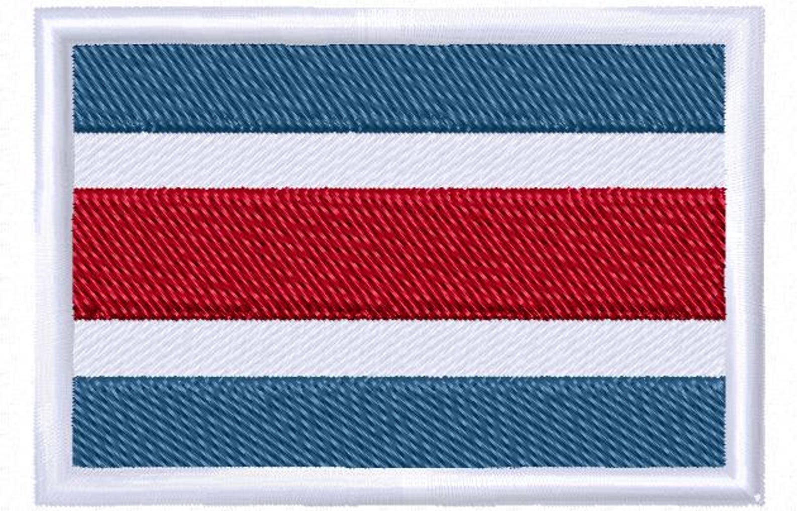 Flag of Costa Rica Digital Embroidery Design - Etsy