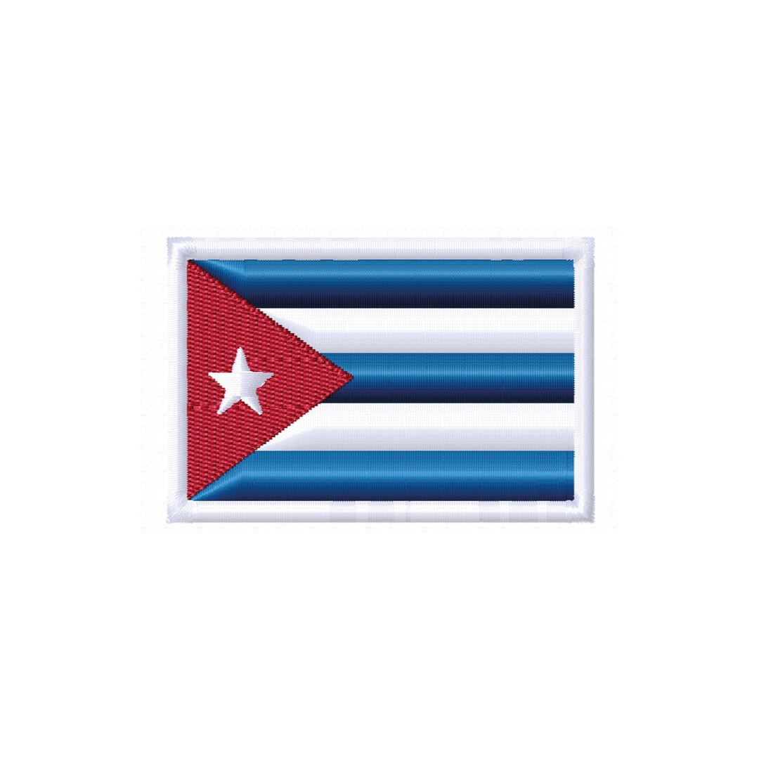 Flag of Cuba Digital Embroidery Design - Etsy