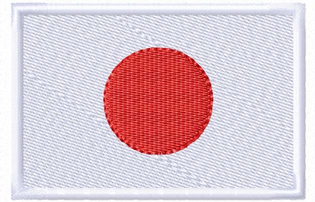 Flag of Japan Digital Embroidery Design - Etsy