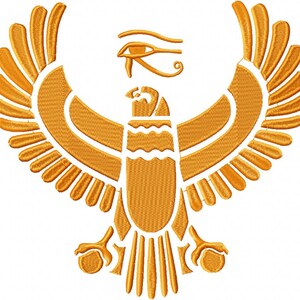 God Horus Falcon Digital Embroidery Design - Etsy