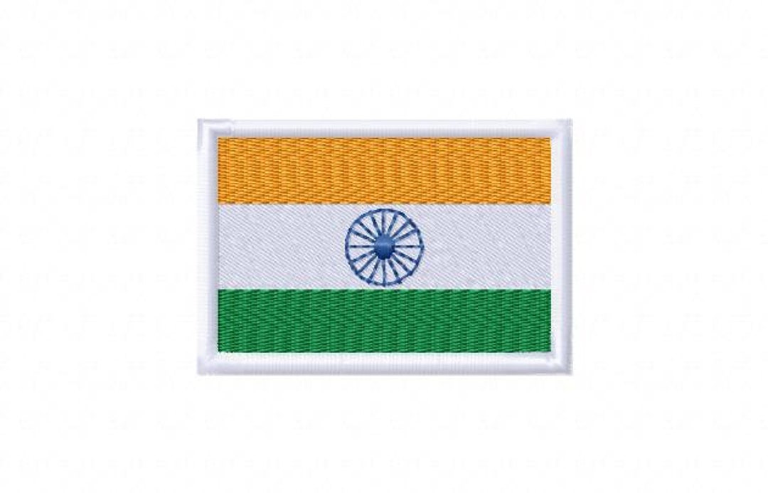 Flag of India Digital Embroidery Design - Etsy