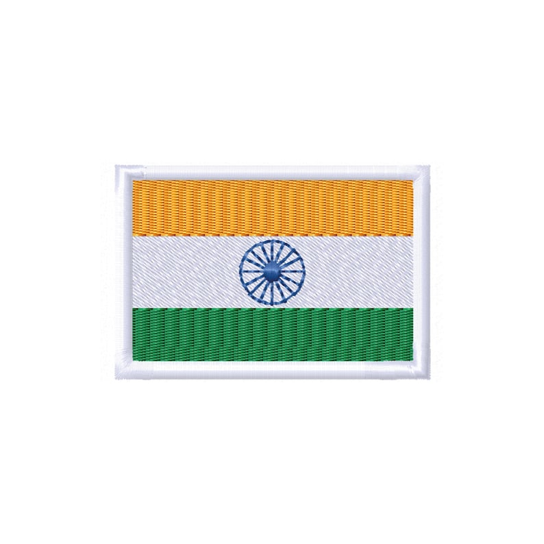 Flag of India Digital Embroidery Design - Etsy