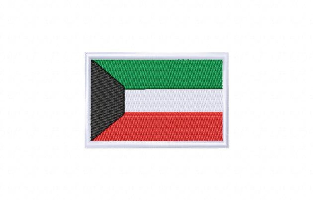 Flag of Kuwait Digital Embroidery Design - Etsy