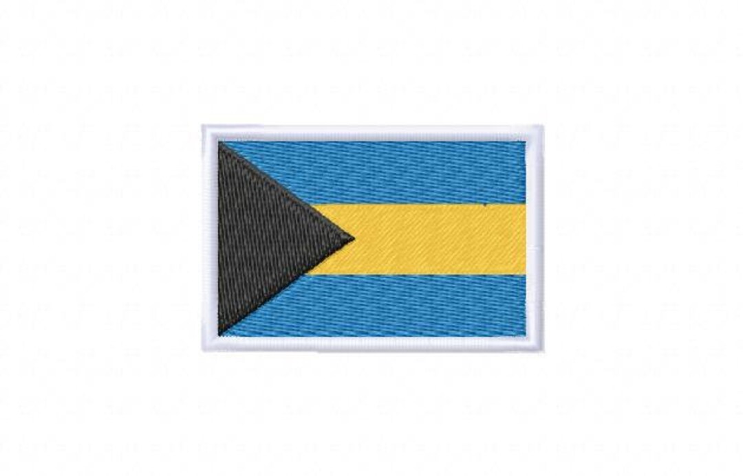 Flag of the Bahamas Digital Embroidery Design - Etsy