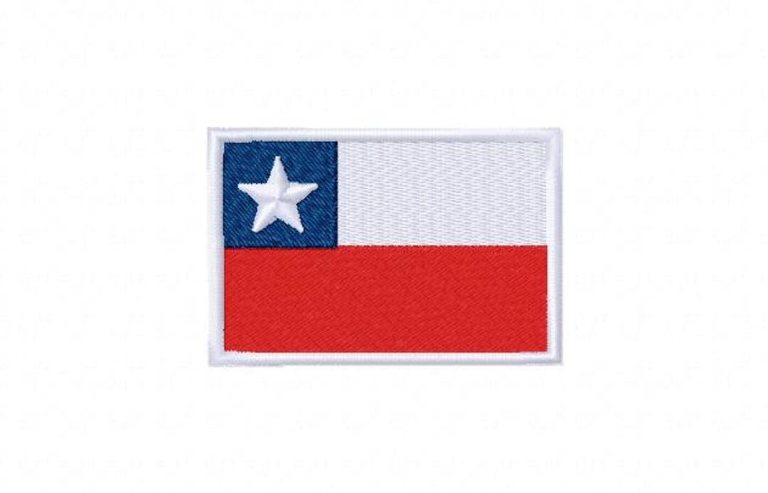 Flag of Chile Digital Embroidery Design - Etsy