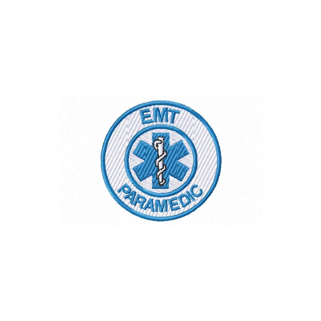 Emergency Medical Technician EMT Badge Digital Embroidery Design - Etsy