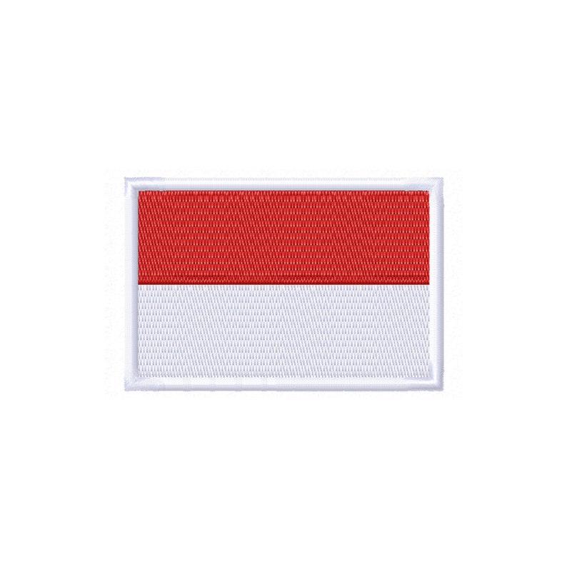 Flag of Indonesia Digital Embroidery Design - Etsy