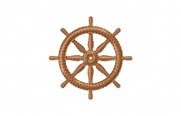 Boat Helm Digital Embroidery Design - Etsy