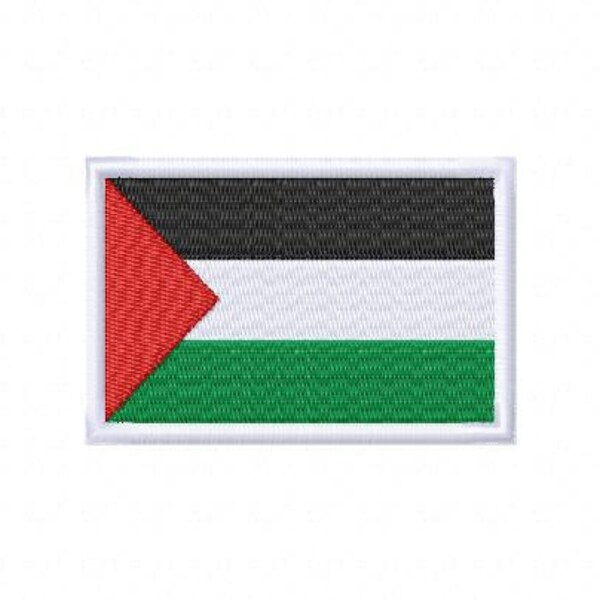 Flag of Palestine Digital Embroidery Design - Etsy