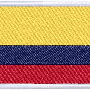 Flag of Colombia Digital Embroidery Design - Etsy