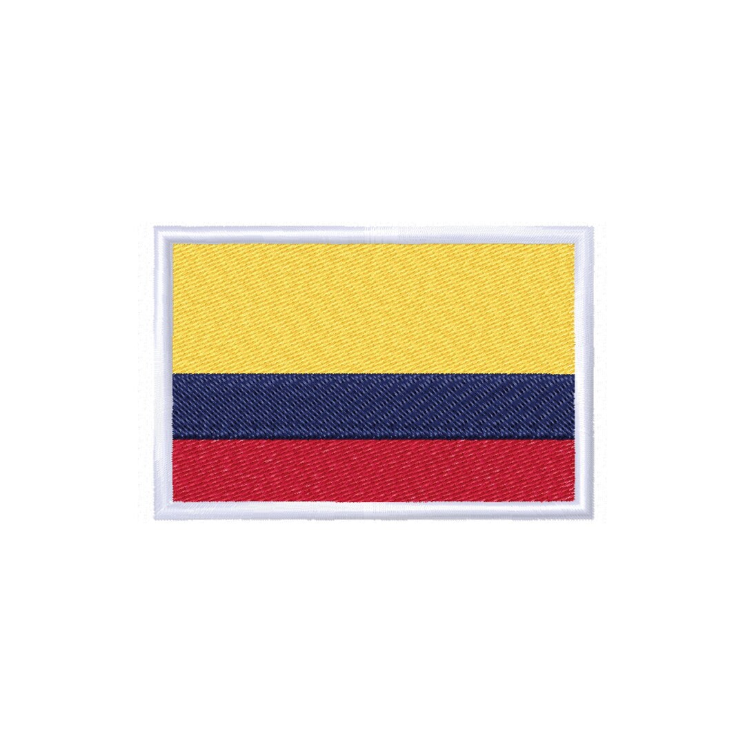 Flag of Colombia Digital Embroidery Design - Etsy
