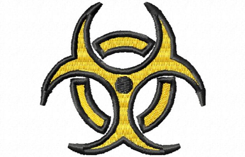 Biohazard Symbol Digital Embroidery Design - Etsy