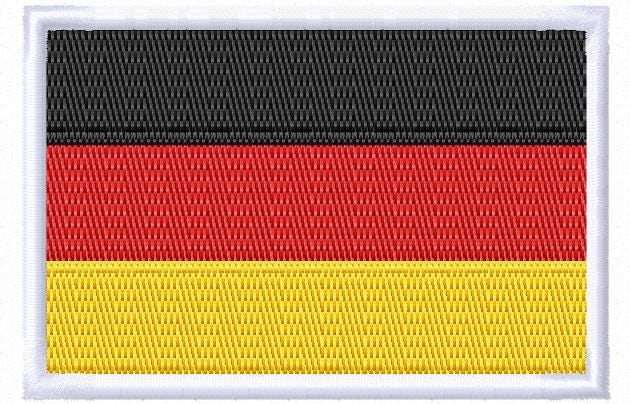 Flag of Germany Digital Embroidery Design - Etsy
