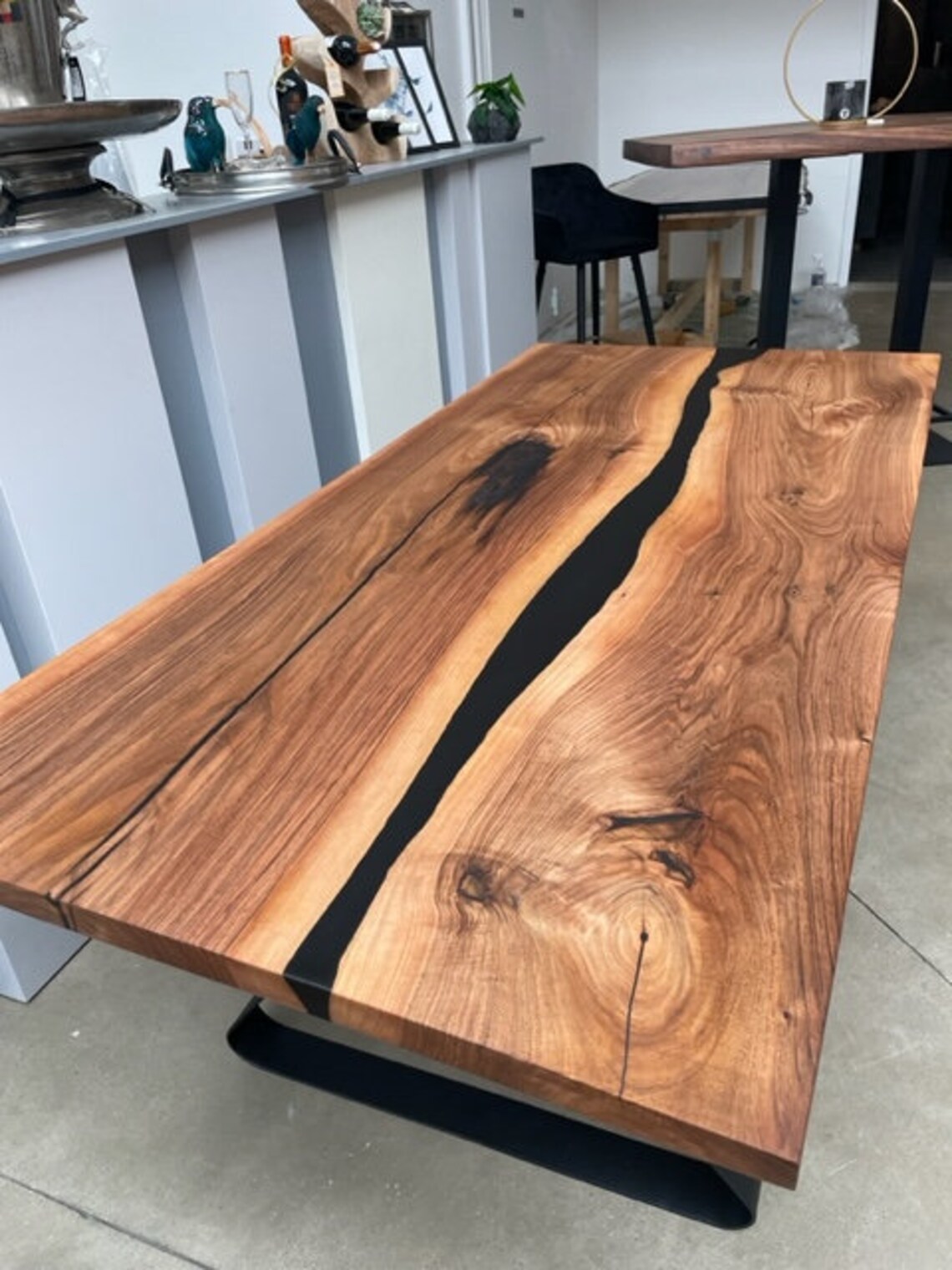 Walnut Dining Table Top, Epoxy Table Top - Etsy UK
