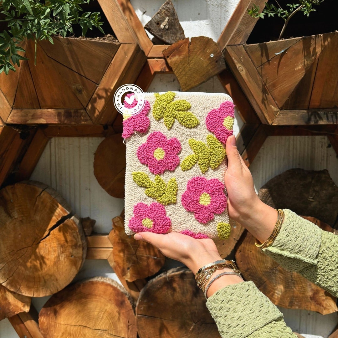 Pink Daisy Kindle Case, Kindle Paperwhite 11th Gen Cover, Fabric Book ...