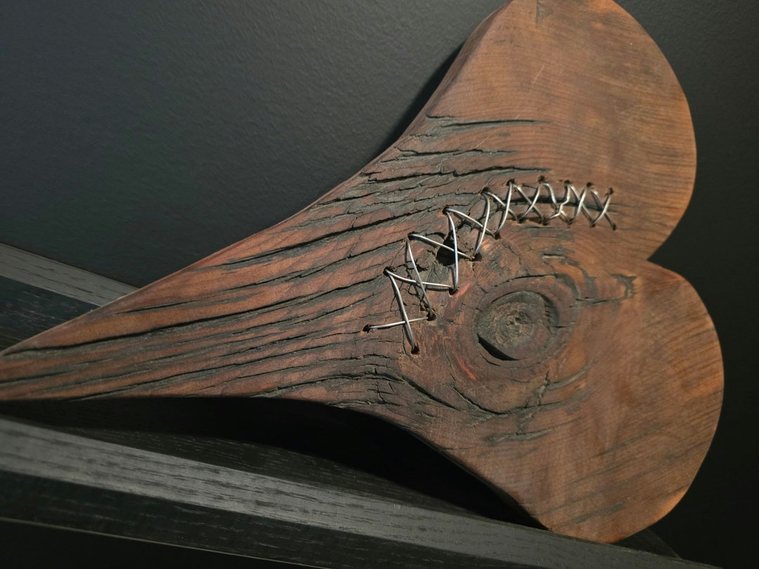 Handcrafted Wooden broken Heart Sculpture 3 A Unique Expression of Love ...