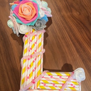 Personalized Letters /floral or Candy - Etsy