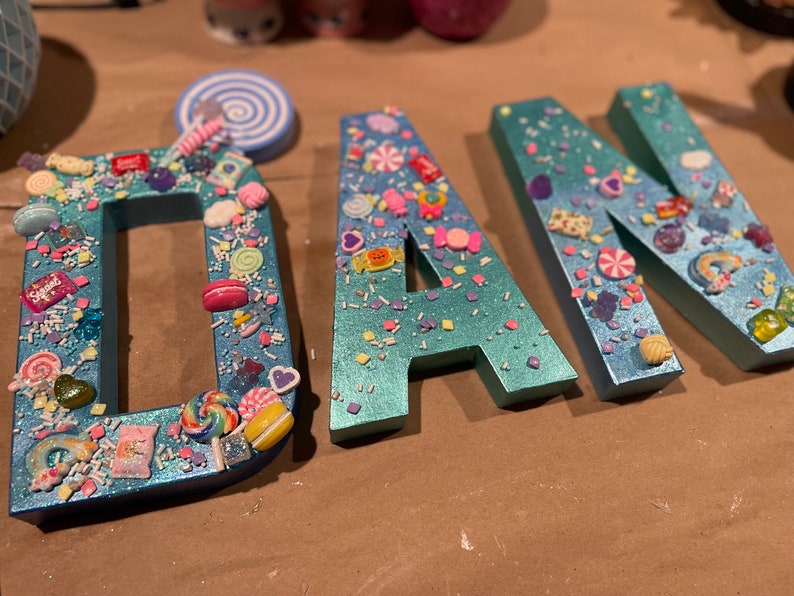 Personalized Letters /floral or Candy - Etsy