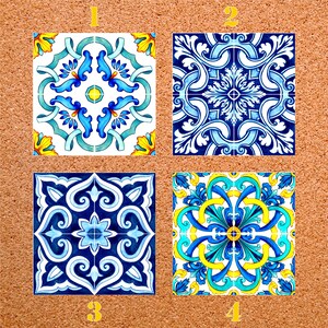 Pack of 20 SICILIAN CERAMIC TILES Style Options Vibrant Rustic Retro ...
