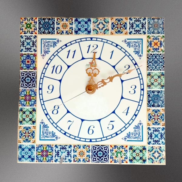 Retro Kitchen Clock - Etsy