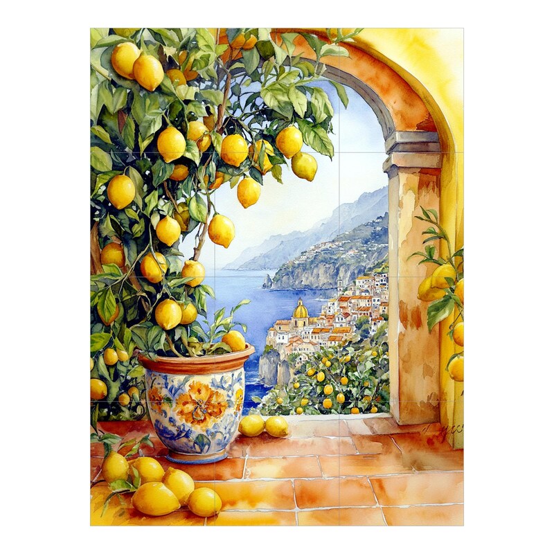 Italian Tile Mural - Etsy