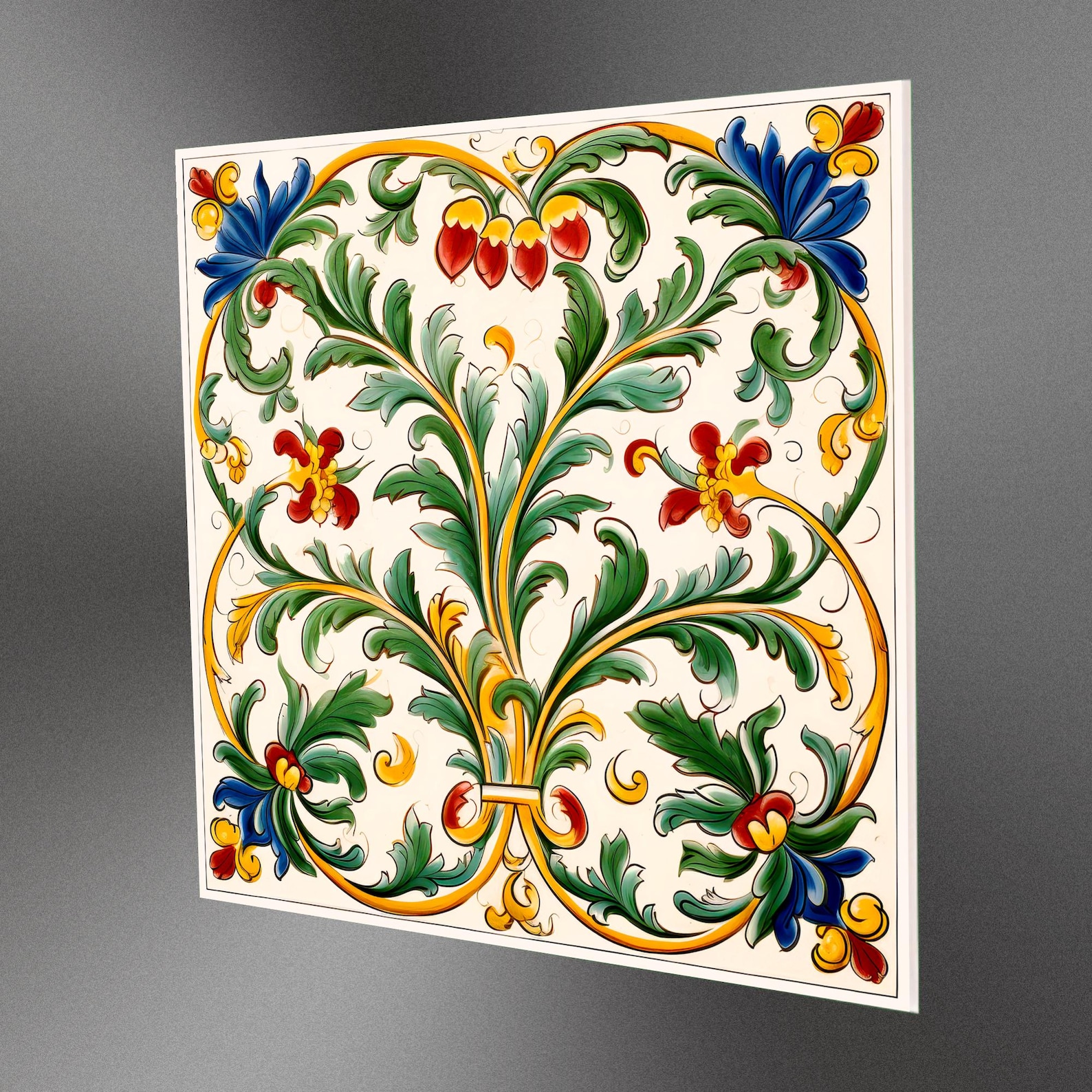 Pack of 10 Tuscan Ceramic Tiles: Selectable Patterns, Two Sizes - Etsy