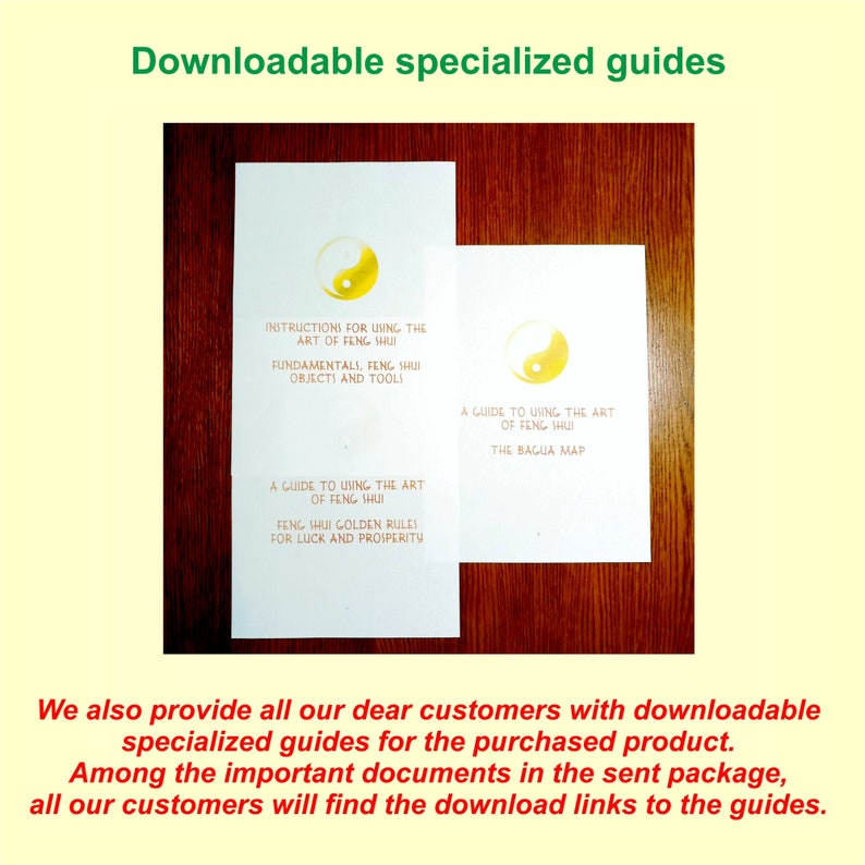 FENG SHUI Calligraphy Art COLLECTION Painted on Ceramic Tile Framed ...