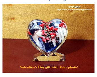 Personalized Glass Heart Picture - Etsy