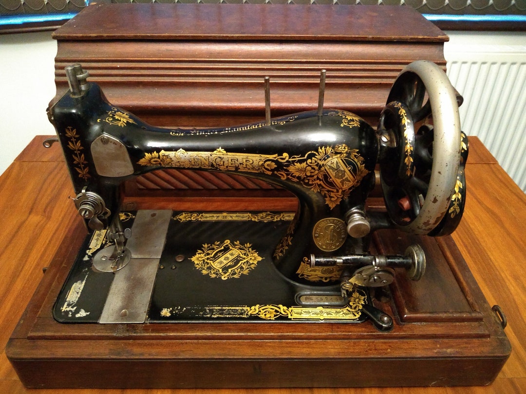 Rare Antique 1901 Singer Sewing Machine Class Model No. 28K Serial No ...