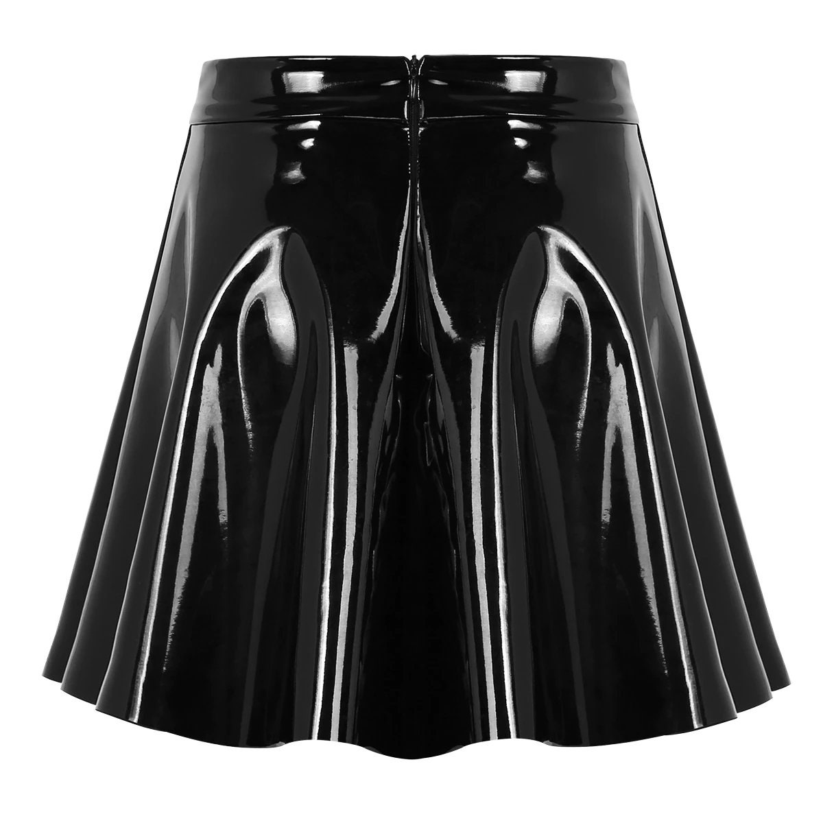 Pvc Skirt Goth Skirt Vinyl Mini Skirt Festival Skirt Clubwear Etsy