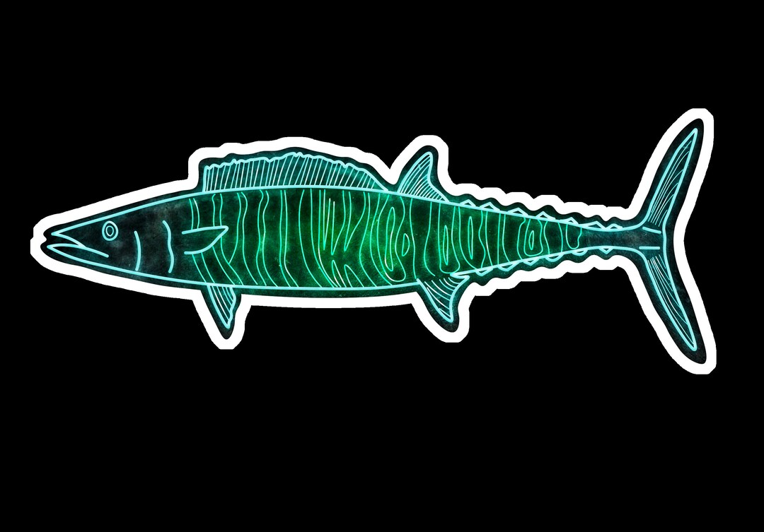 Wahoo Ono Neon Design Sticker - Etsy