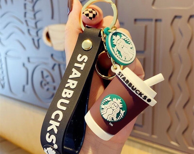 Starbucks Inspired Mini Tumbler Keychains Starbucks Cup Keychain ...